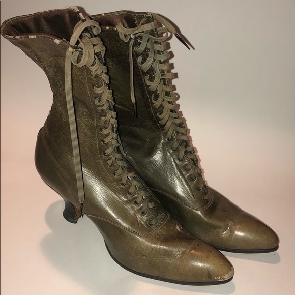 Utz & Dunn Co | Shoes | Utz Dunn Co Lace Up Edwardian Leather Boots ...
